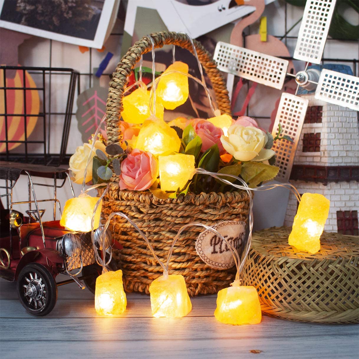 Himalayan rock stone String lights